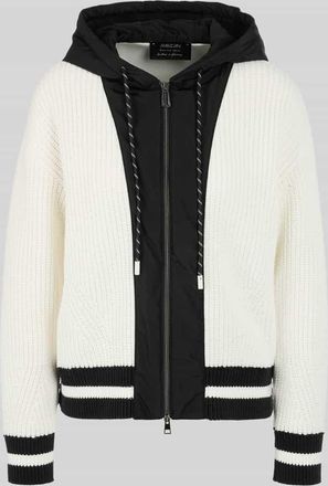 Marc Cain Strickjacke mit kontrastierender Frontpartie