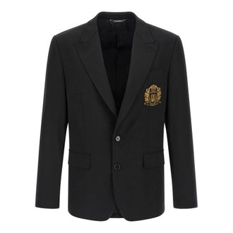Dolce & Gabbana Homme, Vestes, Noir, Taille: M Sicilia Light Jacket