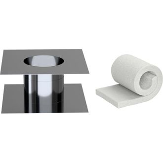 Kratki ADAM DW Wanddurchgang fi 150 einstellbar mit Isolierung
