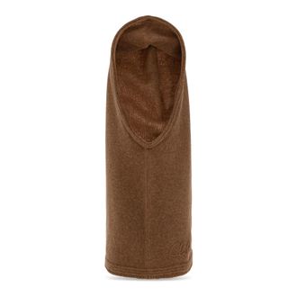 Chlo&eacute; Wollschal mit Logo - - Accessories - Damen - Braun - ONE SIZE