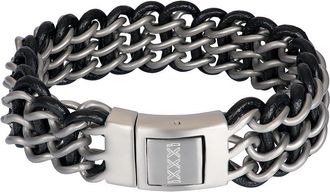 iXXXi Men Edelstahlarmband Remy mattes Silber | 20cm