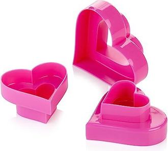 Tescoma 630862 Beidseitige Ausstecher Herzen Delicia, Größe 6