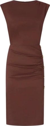 Pinko Pinko, Femme, Robes, Brun, Taille: 42 FR Robe Longuette