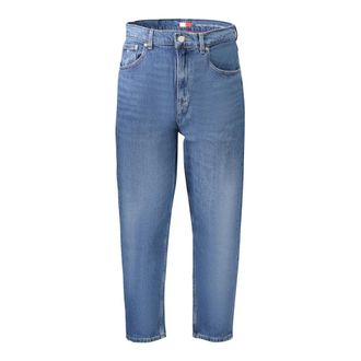 Tommy Hilfiger Blaue Mom Jeans mit Stickerei - - Jeans - Damen - Blau - W27 L30