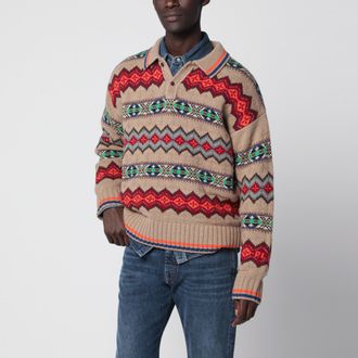 Polo Ralph Lauren Mehrfarbiger Fair-Isle-Pullover aus Wollmischung