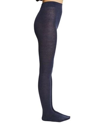 Esprit Plain W Ti coton laine unis 1 paire, Collants Femme, Bleu Navy Melange 6127-O, 40-42