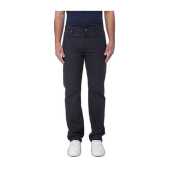 Emporio Armani J76 Straight-fit Technical Cotton Five-pocket Hosen - - Trousers - Herren - Blau - W33