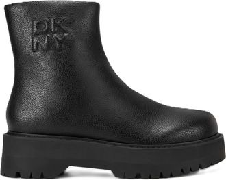 DKNY Dkny, Femme, Chaussures, Noir, Taille: 40 1/2 EU Binyamin Lug Bootie With Zip