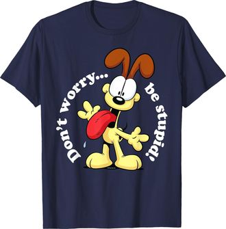 Garfield Odie Ignorance Carefree Dog 80er 90er Jahre Classic Cartoon T-Shirt