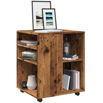 vidaXL Vidaxl - Armoire à roulettes vieux bois 60x53x72 cm bois dingénierie