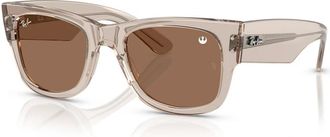 Ray-Ban unisex, Accessoires, Brun, Taille: 51 MM Mega Wayfarer Lunettes de soleil
