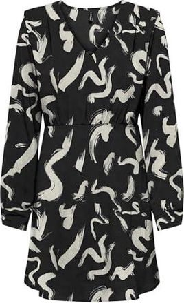 Only Onlnova Life Elite Robe Monica L/S, Noir/OOP : 587 Yoko, L Femme