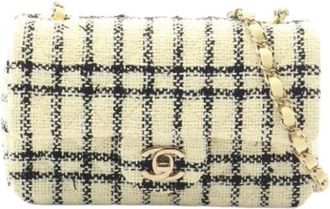 Chanel Pre-owned Sac bandouli&egrave;re vintage en tissu - Femme - Pre-owned - Beige - Taille: ONE Size