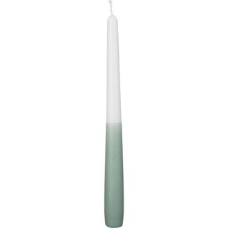 Vosteen 16x Spitzkerze 250/23mm &Oslash; wei&szlig;/gr&uuml;n - d&uuml;nne Stabkerzen modern und stilvoll - Kerzendeko Aesthetic Tafelkerzen bunt