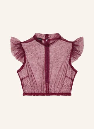 Kinga Mathe Kinga Mathe Dirndlbluse Heiki Mit Glitzergarn rot