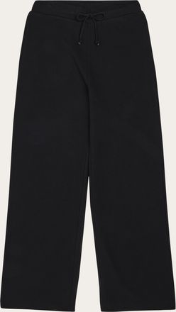Knowledge Cotton Apparel Damen vegan Hose Wide Waffle Black Jet