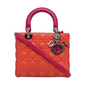 Dior Pre-owned Diorama Cannage Handtasche - - Pre-owned - Damen - Orange - ONE SIZE