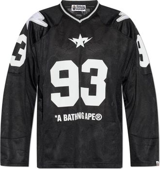 A Bathing Ape A Bathing Ape, Homme, Tops, Noir, Taille: M T-shirt &agrave; Manches Longues