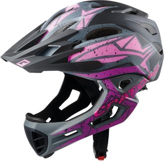 Cratoni Helmets GmbH C-Maniac Pro Fahrradhelme Schwarz/Pink/Lila Matt M/L