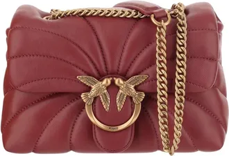 Pinko Pinko, Femme, Sacs, Rouge, Taille: ONE Size Mini Love Puff Butterfly Bag