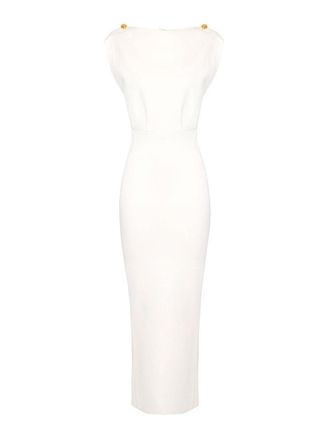 Elisabetta Franchi Robe De Soir&eacute;e - Blanc