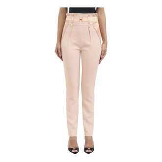 Elisabetta Franchi Bustier-Hose mit hohem Bund - - Trousers - Damen - Beige - M