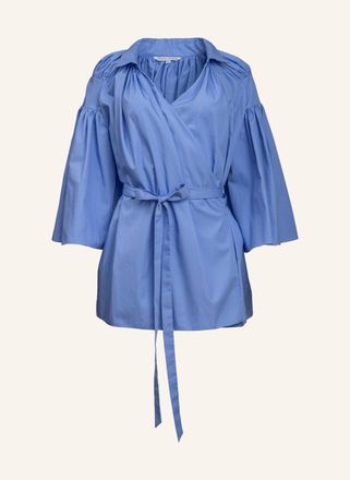 Helene Galwas Wickelbluse Aus Baumwolle Inka lila