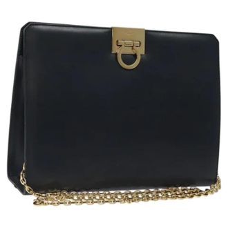 Ferragamo Pre-owned Leder Schultertasche - - Pre-owned - Damen - Blau - ONE SIZE
