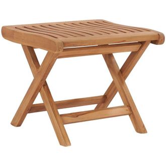 vidaXL Repose-pied pliable 46,5x49x41,5 cm Bois de teck solide vidaXL