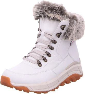 Rieker W0063 Schn&uuml;rstiefel - - Shoes - Damen - Wei&szlig; - 37 EU