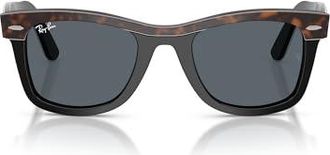 Ray-Ban Rb2240 Street Neat I Lunettes unisexes pour adulte, Havana On Black/Blue, 50 mm