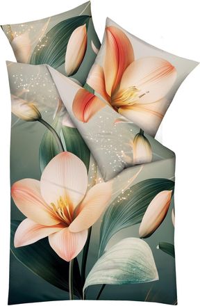 Kaeppel Bettw&auml;sche Magic Dust apricot (1 x 80x80 + 1 x 135x200 cm)