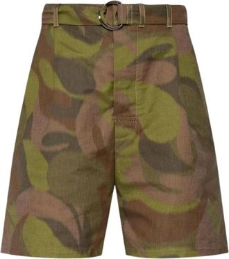 Marni Femme, Shorts, Vert, Taille: 36 FR Bermuda en coton