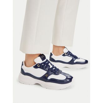 Tommy Hilfiger Sneakers Tommy Hilfiger Modern Runner Shiny Leather FW0FW09413 Dunkelblau