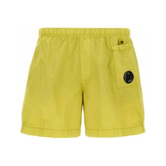 C.P. Company Flatt Nylon Lens Badeshorts - - Swimwear - Herren - Gr&uuml;n - S