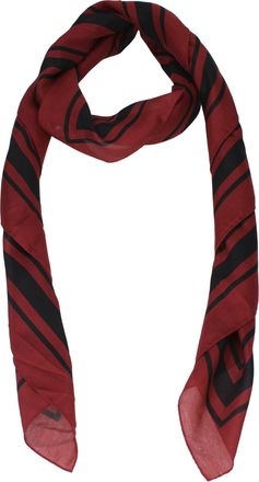 Burberry Foulard Femme Rouge Et Noir Coton