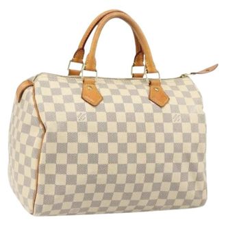 Louis Vuitton Sac &agrave; main Speedy 30 Pre-owned - Femme - Pre-owned - Blanc - Taille: ONE Size