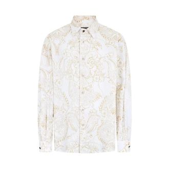 Roberto Cavalli Wei&szlig;es Hemd mit ornamentalem Motiv - - Shirts - Herren - Wei&szlig; - L