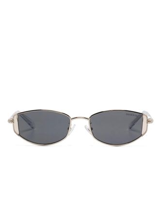 Swarovski Sonnenbrille mit ovalem Gestell - Silber