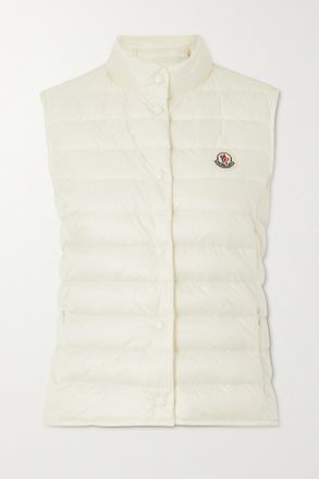 Moncler Liane Quilted Shell Down Vest - White