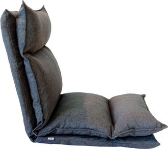 Mobili Rebecca Sitzkissen, Thaikissen fr Meditation Yoga, Meditationskissen, Hellgrau, Metall Polyester, Wohnzimmer Terrasse - Ma&szlig;e: 70 x 56 x 70 cm (HxLxB) - Art. R