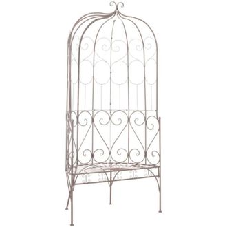 vidaXL Banc de jardin 95 cm Fer Marron antique