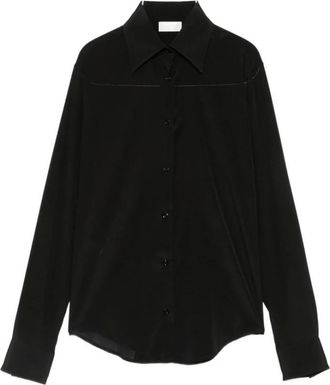 Mazzarelli Femme, Blouses et Chemises, Noir, Taille: 34 FR Gea Shirt