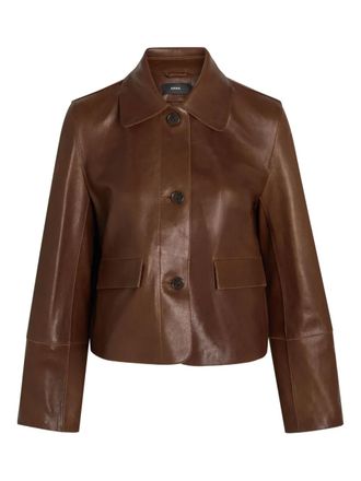 Arma veste boutonn&eacute;e &agrave; poches poitrine - Marron