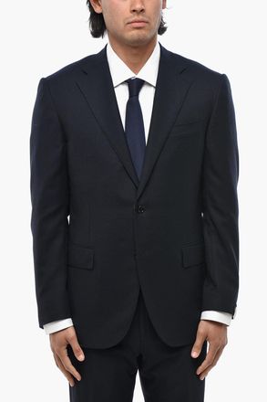 Corneliani Halbgef&uuml;tterter Blazer Aus Schurwolle Mit Pattentaschen Corneliani
