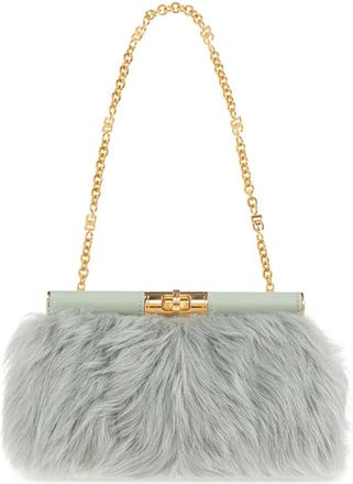 Dolce & Gabbana Femme, Sacs, Vert, Taille: ONE Size Marlene Small Clutch