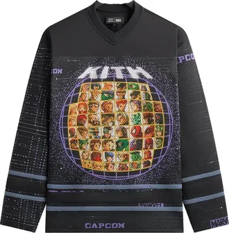 Kith x Marvel vs. Capcom Sweatshirt mit V-Ausschnitt - Schwarz