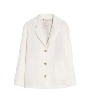 Max Mara Femme, Vestes, Blanc, Taille: 46 FR Carlotta Blazer