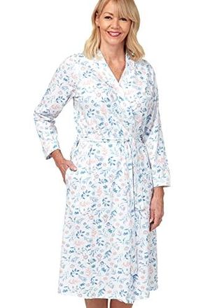 Marlon Womens Lynda Cotton Jersey Robe Peignoir