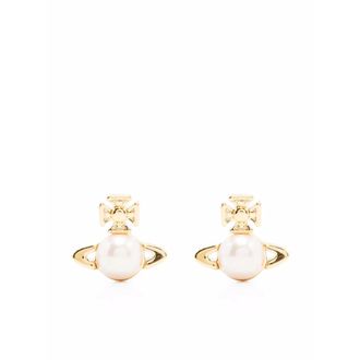 Vivienne Westwood Logo Faux-pearl Earrings